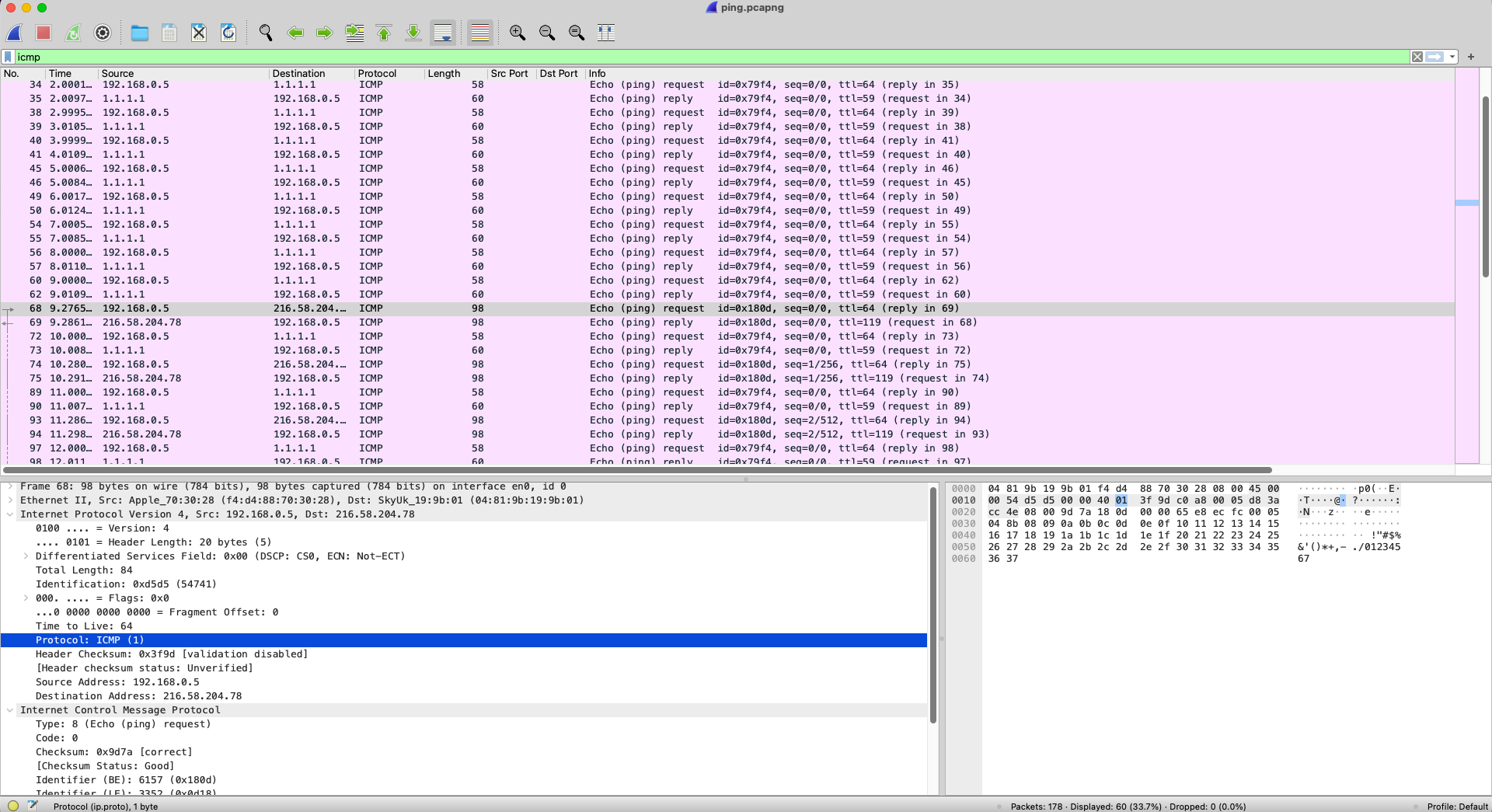 WA5. ICMP Traffic Analysis with Wireshark - CS-INDEX